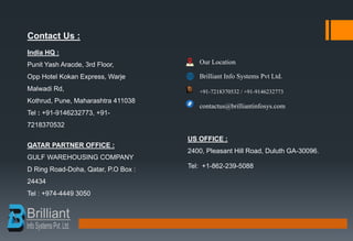 Brilliant Warehouse System Case Study | PPT