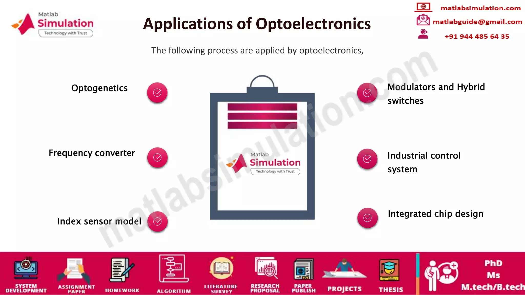 Optoelectronics Projects Research Help | PPTX