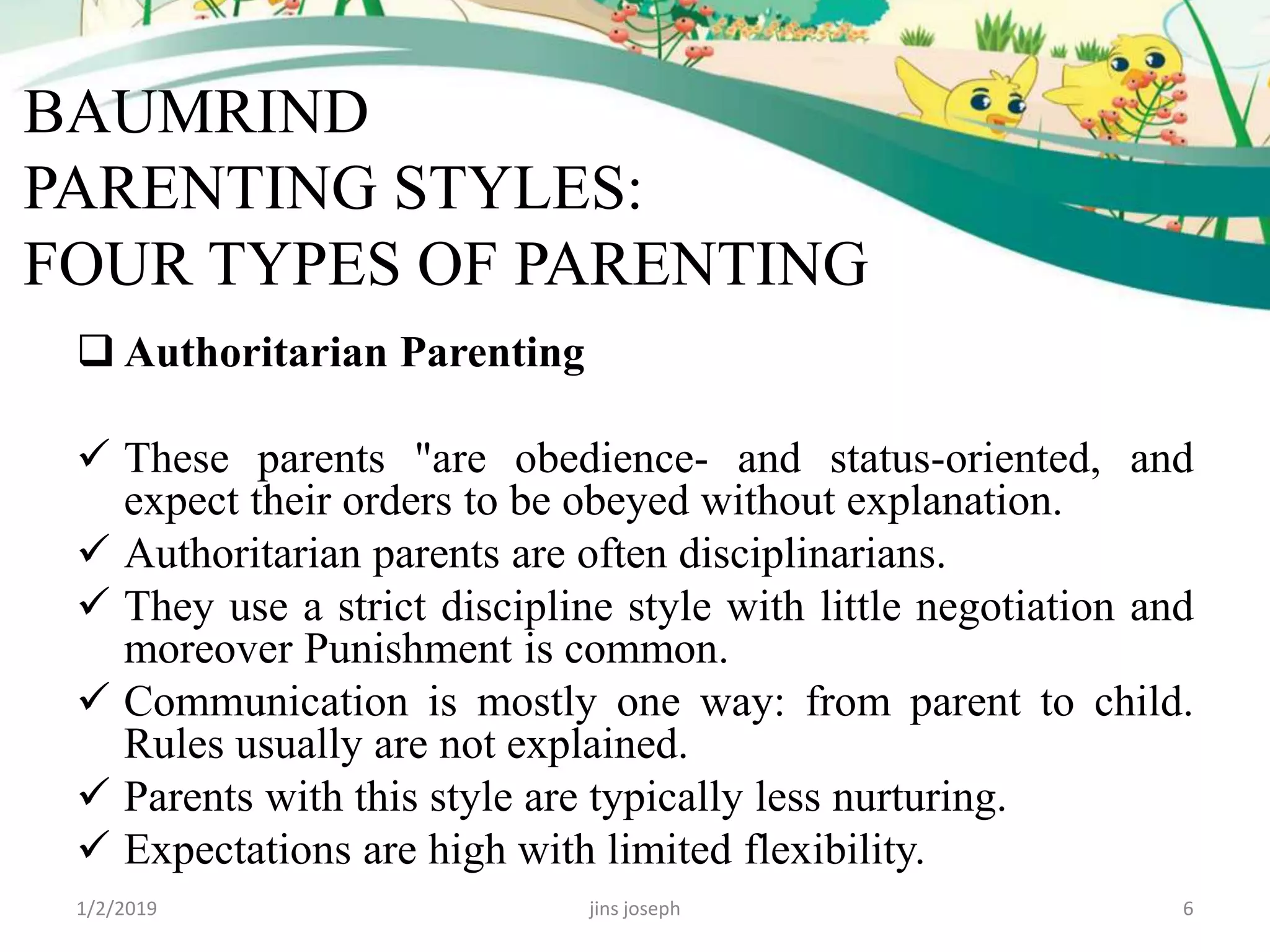Ppt. parenting styles. jins joseph | PPTX