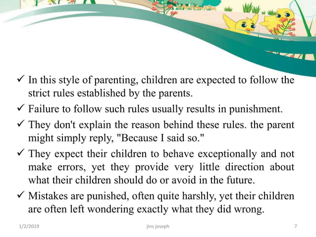 Ppt. parenting styles. jins joseph | PPTX