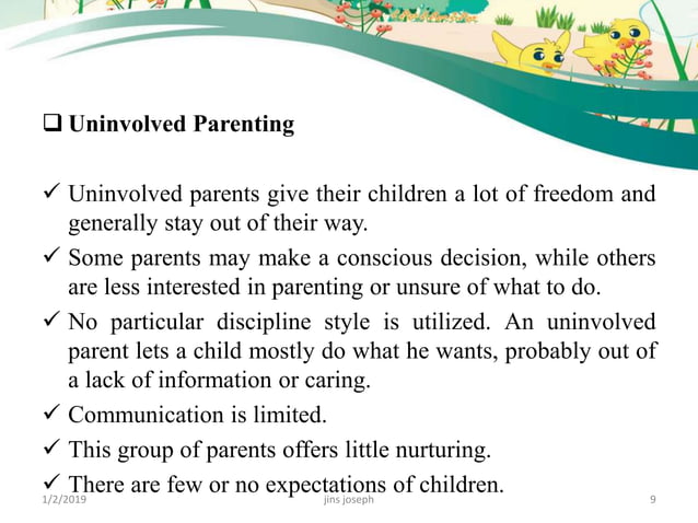 Ppt. parenting styles. jins joseph | PPTX