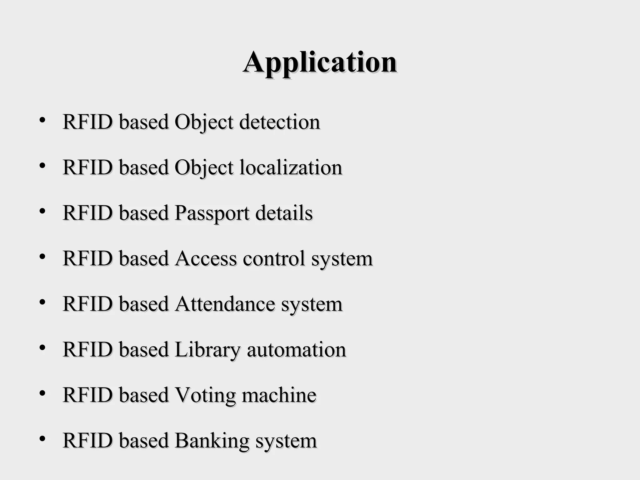 Rfid Based Object Detection Ppt