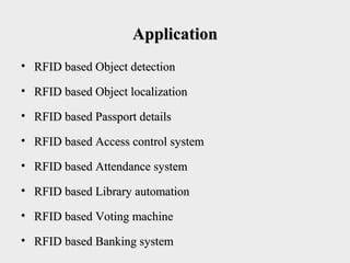 RFID based object detection | PPT
