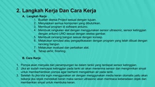 Keran Otomatis dan Tanki Air menggunakan Sensor Ketinggian | PPTX