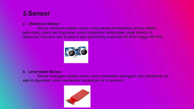 Keran Otomatis dan Tanki Air menggunakan Sensor Ketinggian | PPTX