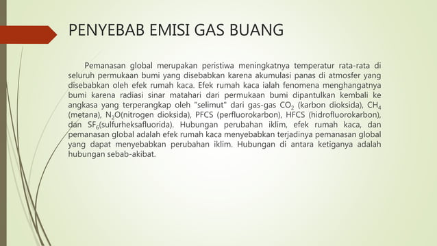 emisi gas buang | PPTX
