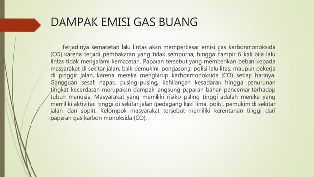 emisi gas buang | PPTX