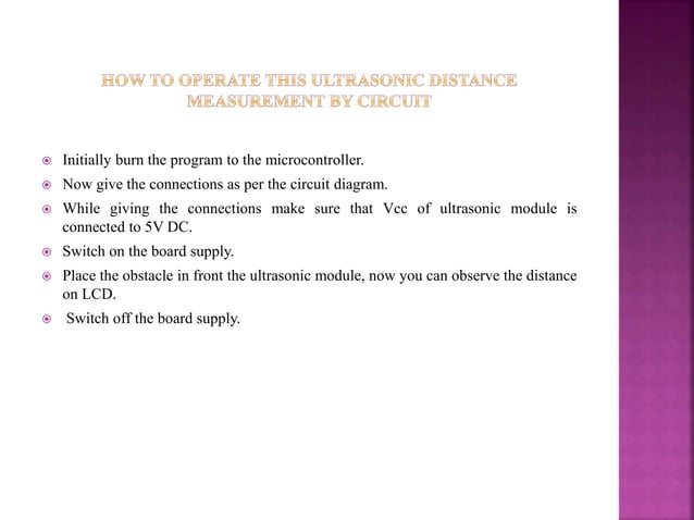 Object Detection Using Ultra Sonic Sensors Ppt