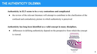 Authenticity in Material Development | PPTX | Education