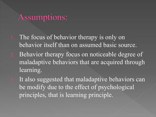 behavior therapy | PPT