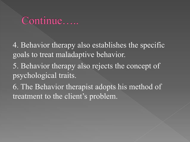 behavior therapy | PPT
