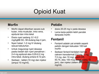 Ppt.. tatalaksana nyeri pasien post op | PPT