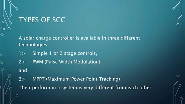 PWM SOLAR CHARGE CONTROLLER ARDUINO NANO | PPTX