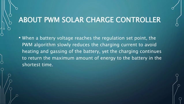 PWM SOLAR CHARGE CONTROLLER ARDUINO NANO | PPTX