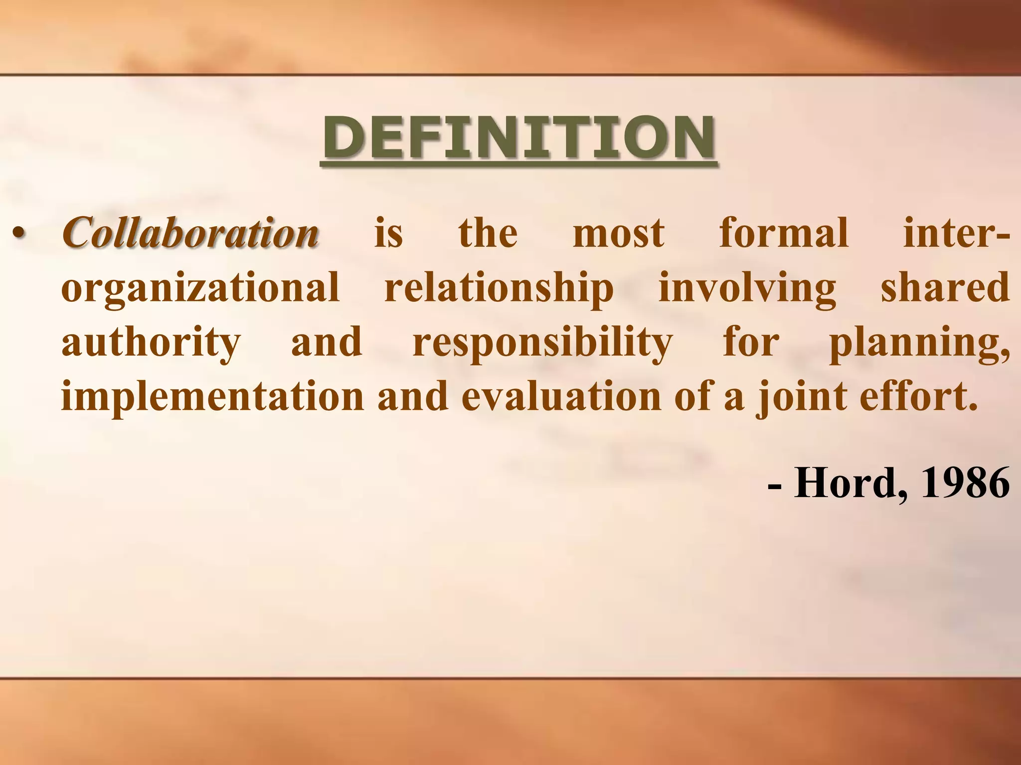 collaboration and its model (including new model 2019 Integration model ...