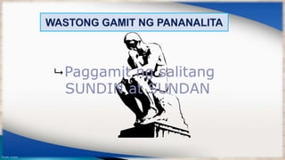 Kakayahang Pangkomunikatibo, Linggwistiko o Gramatical at Wastyong ...