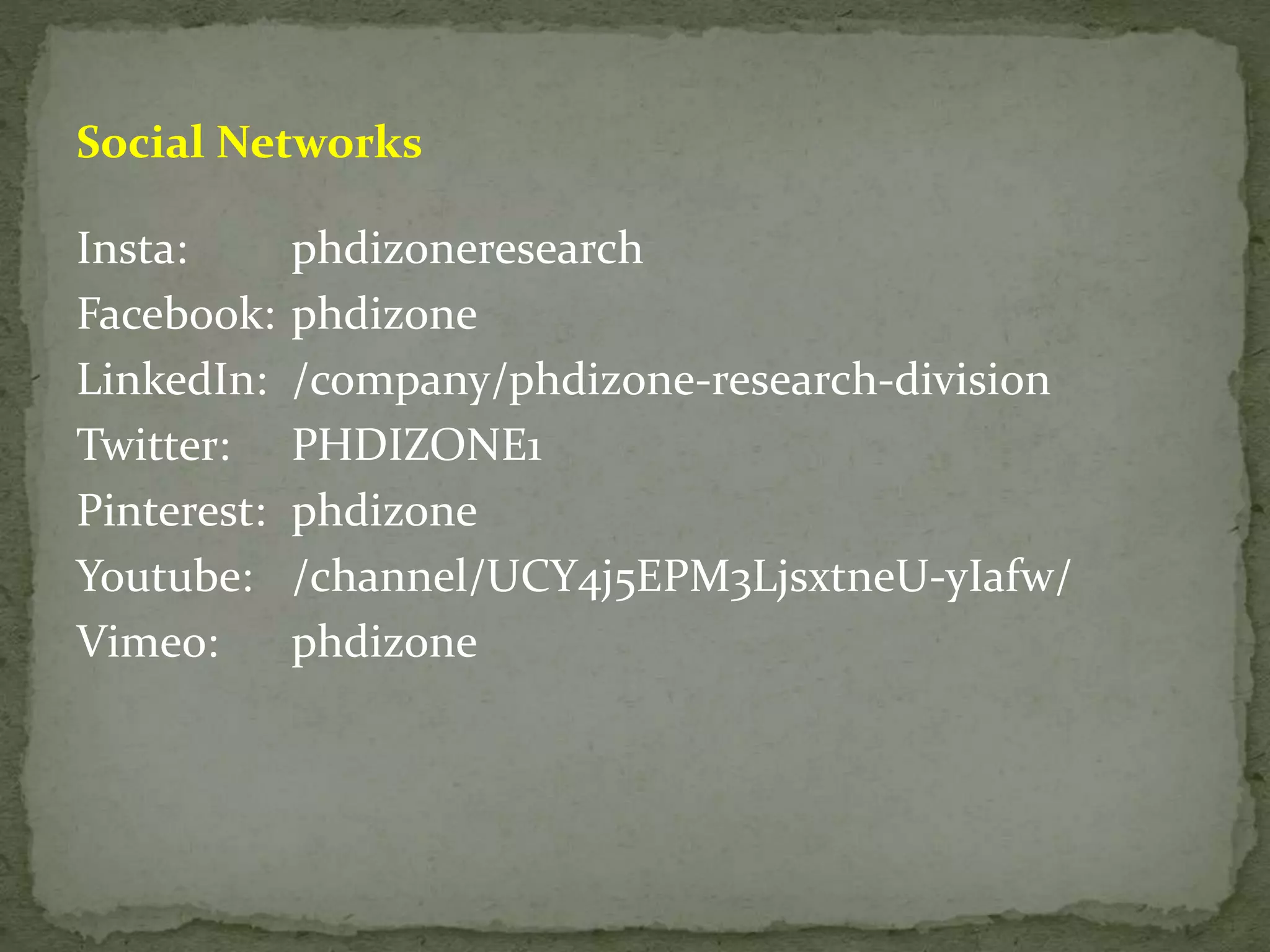 PhDiZone - Research Guidance | PPT