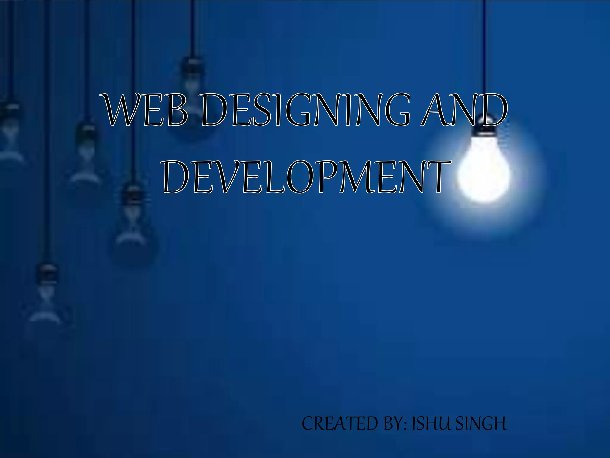 Ppt Of Web Designing And Development Pptx Web Development Internet