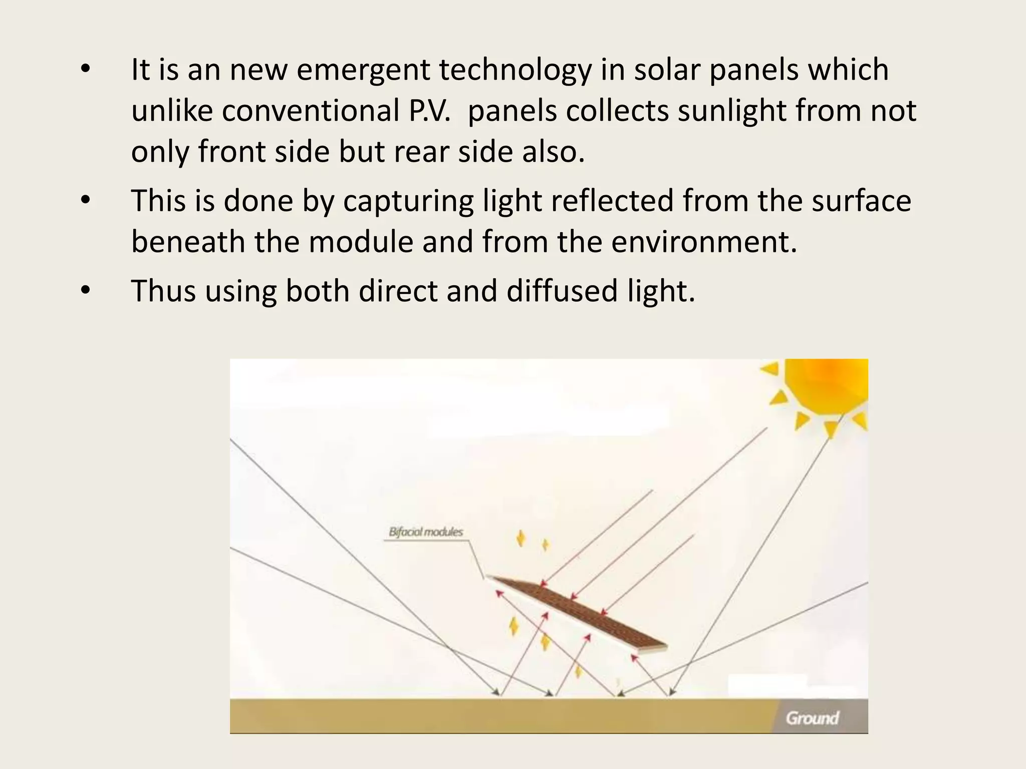 MODELLING AND PERFORMANCE ANALYSIS OF BIFACIAL SOLAR PV | PPTX