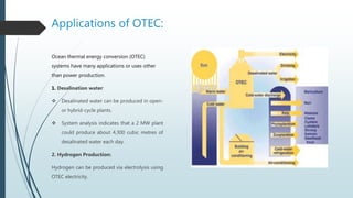 ocean thermal energy conversion | PPTX