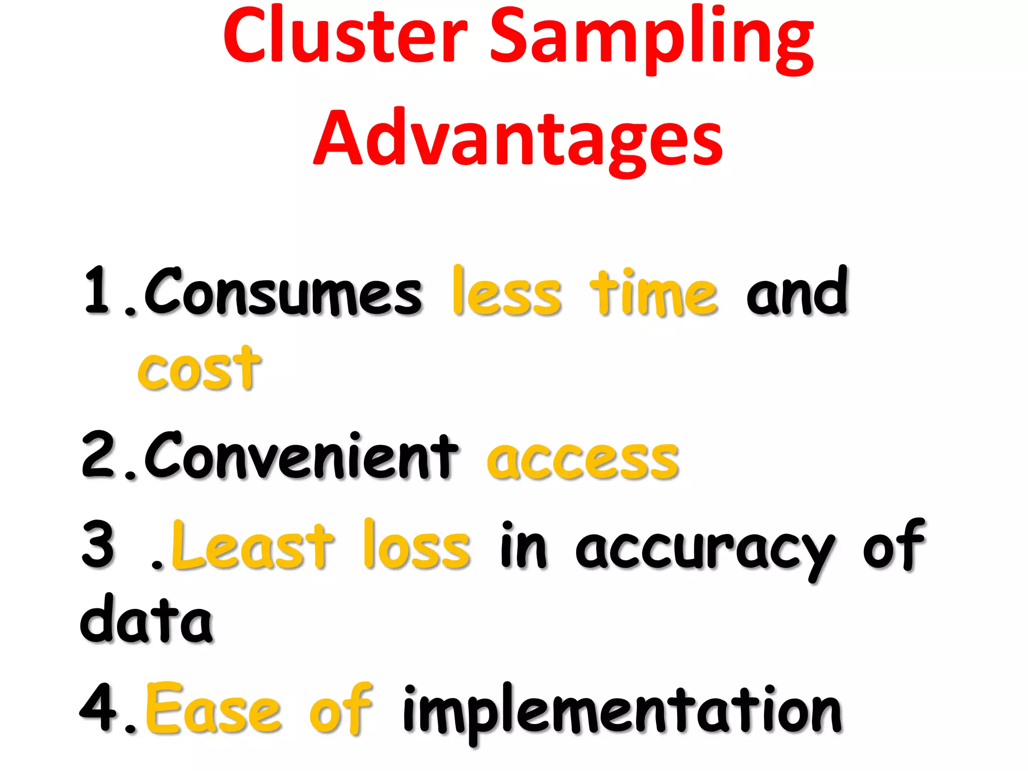 CLUSTER SAMPLING PPT | PPTX