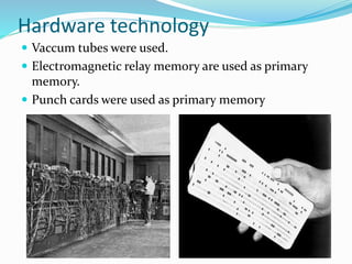 first generation of computers | PPTX
