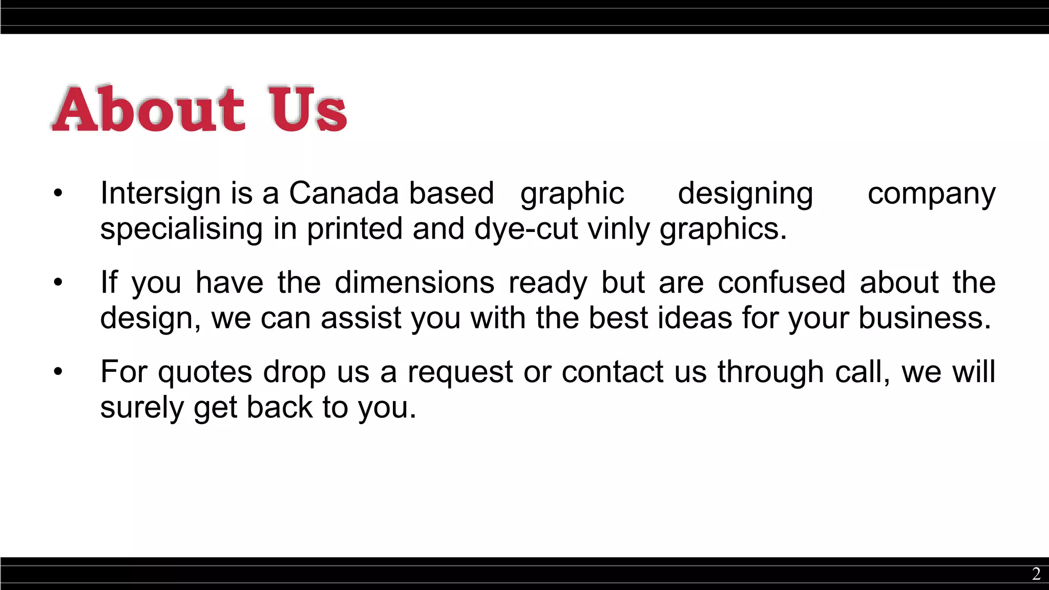 Intersign - Graphic Design Company | PPT