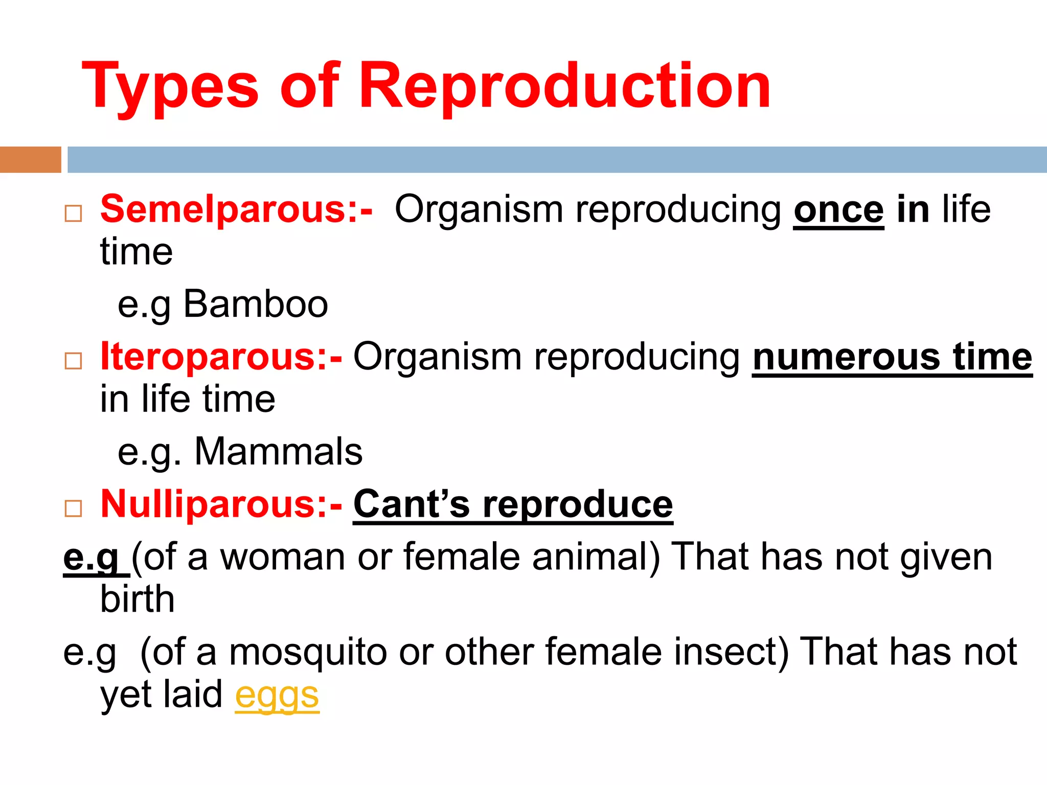 Reproduction in Organism - NEET biology | PPTX