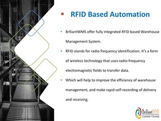 Technologies In Warehouse | PPTX | Internet of Things | Internet