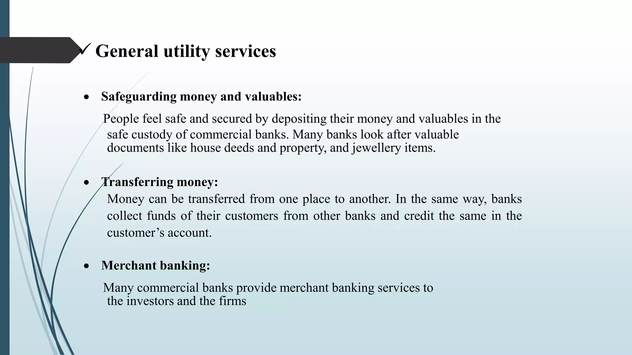 Functions of Commercial Banks in India | PPTX
