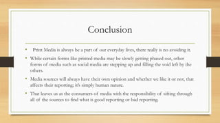 Print media - magazine ppt | PPT