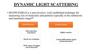 DLS and Fluroscence spectroscopy | PPTX