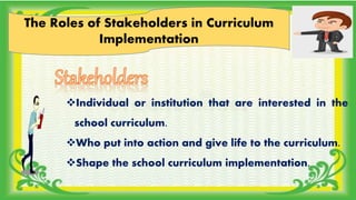 IMPLEMENTING THE CURRICULUM | PPTX