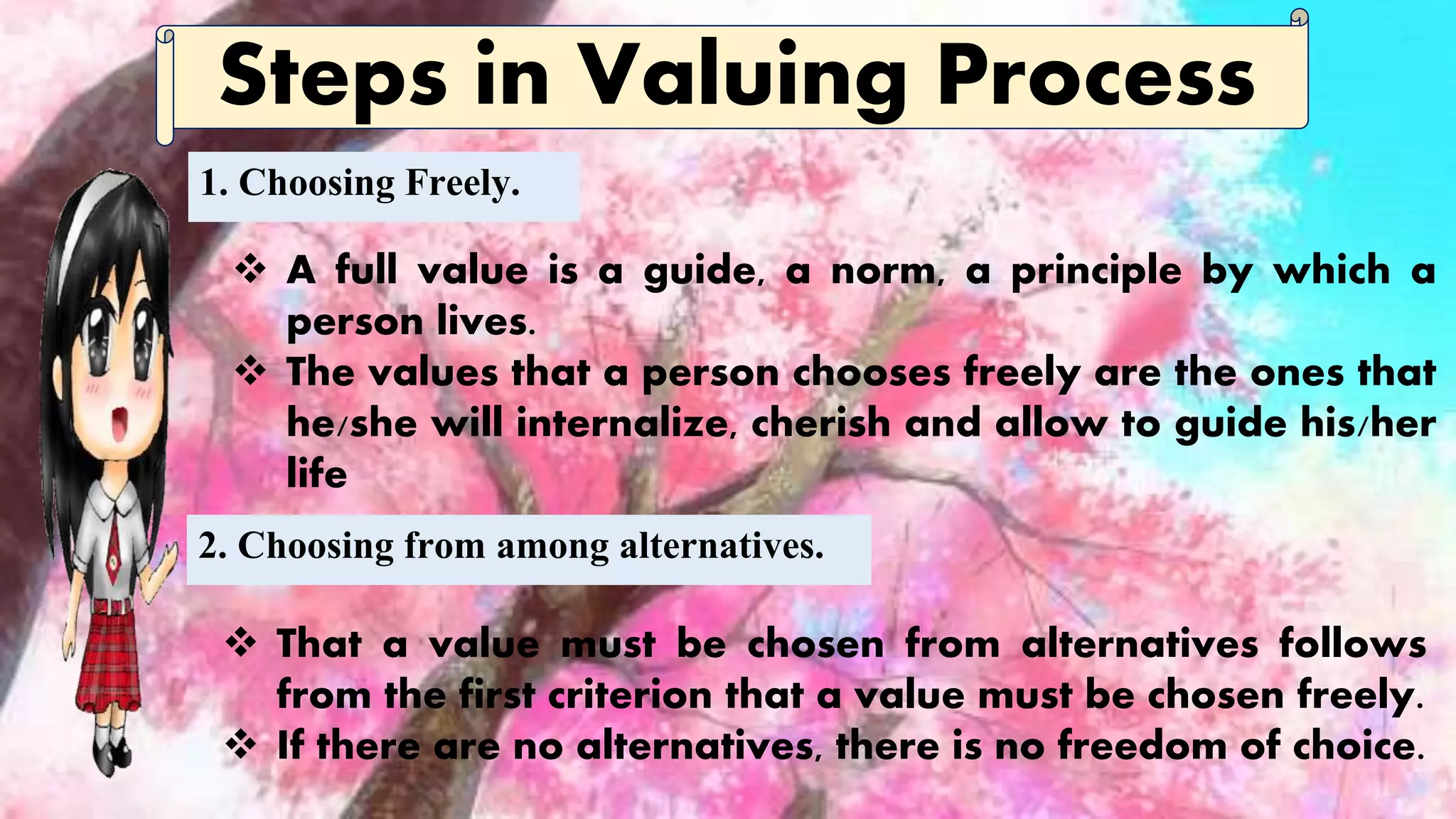 STEPS IN VALUING PROCESS AND VALUE INDICATORS | PPTX | Educational ...