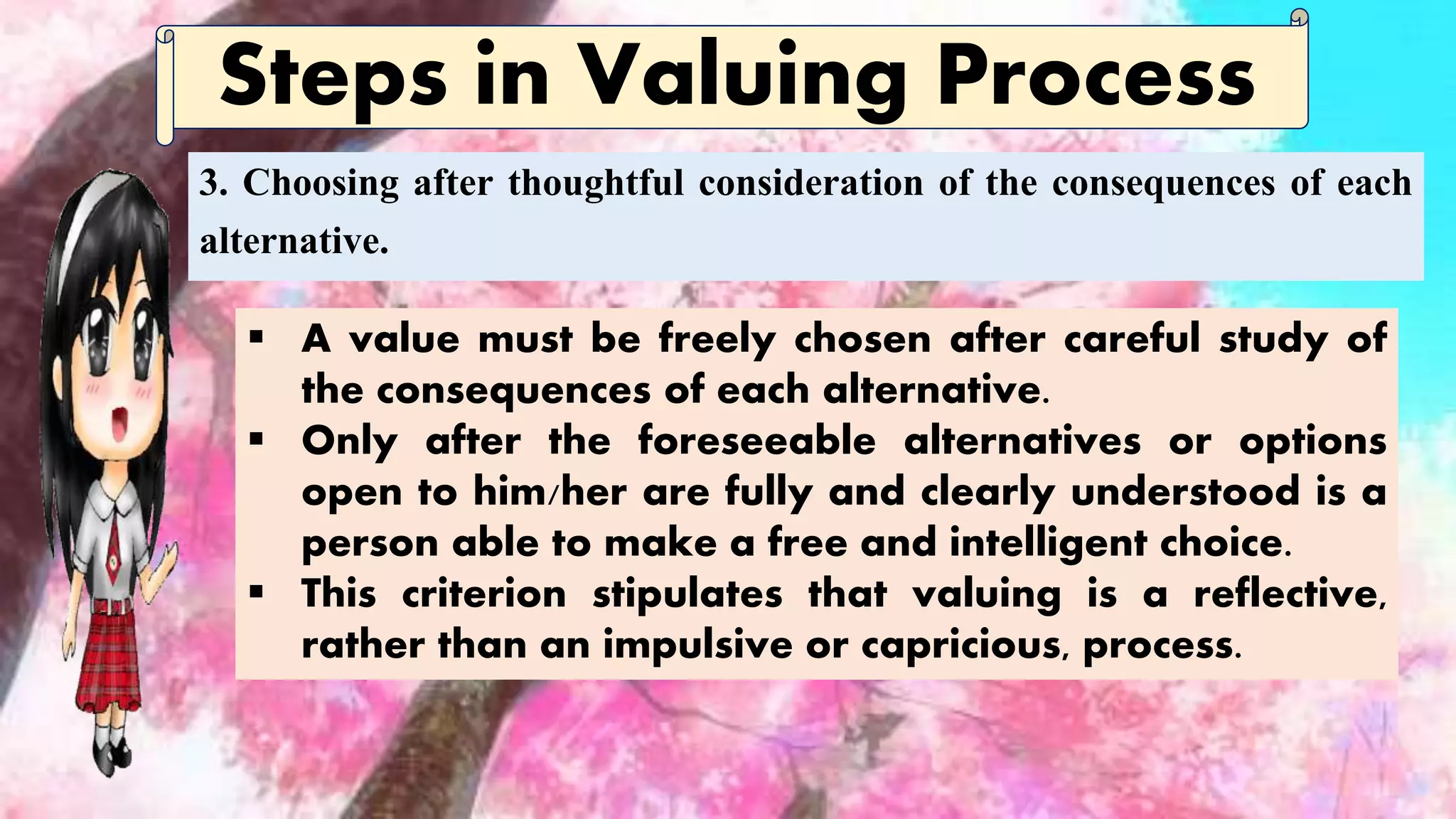 STEPS IN VALUING PROCESS AND VALUE INDICATORS | PPTX