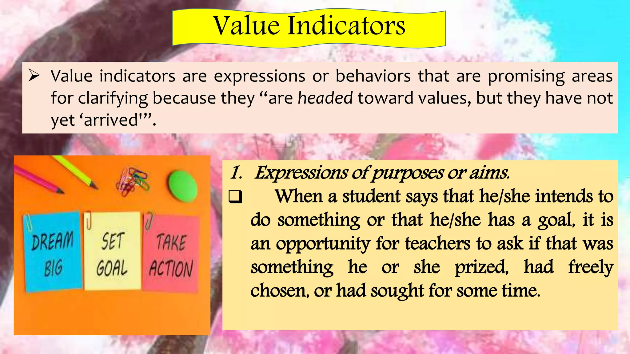 STEPS IN VALUING PROCESS AND VALUE INDICATORS | PPTX
