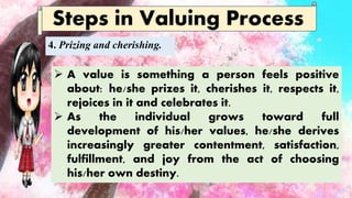 STEPS IN VALUING PROCESS AND VALUE INDICATORS | PPTX