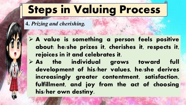 STEPS IN VALUING PROCESS AND VALUE INDICATORS