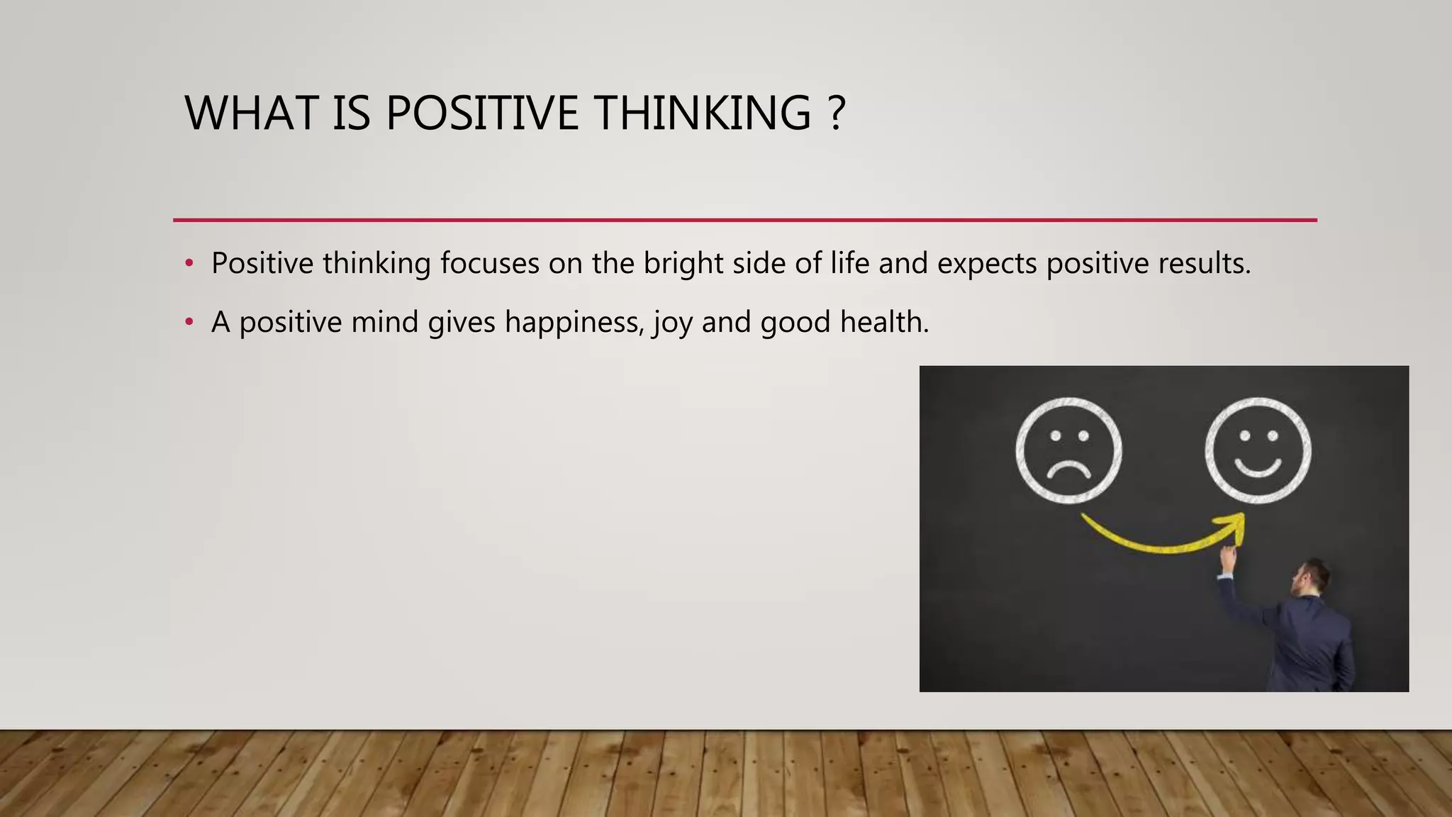 Power of positive Thinking | PPTX