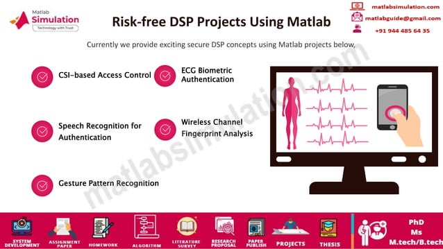 DSP Projects Using MATLAB Research Help | PPTX | Computer Software and ...