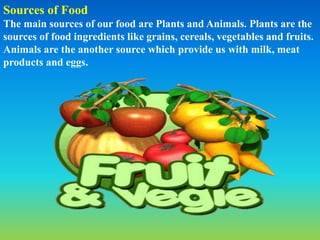 FOOD: WHERE DOES IT COME FROM? -CLASS VI (CBSE) | PPTX