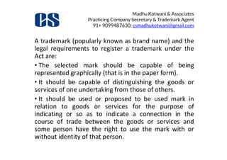 Ppt 1 what is trademark and its examples | PDF