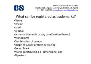 Ppt 1 what is trademark and its examples | PDF