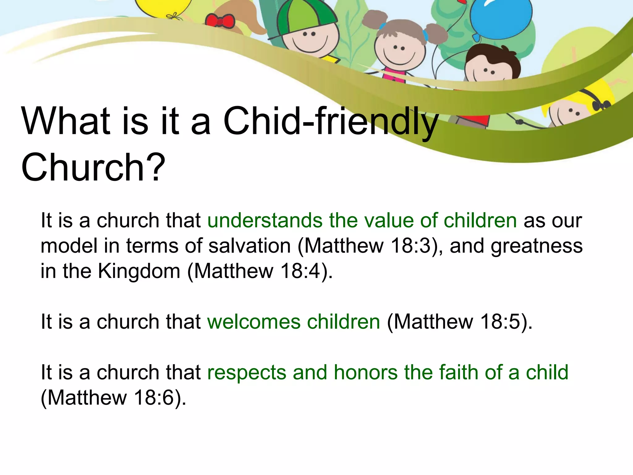 Making Your Church Child-friendly | PPT