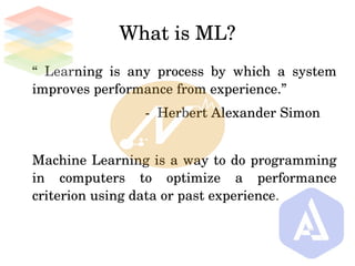 PPT2: Introduction of Machine Learning & Deep Learning and its types | PDF