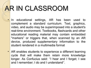 Augmented Reality In Education | PPT