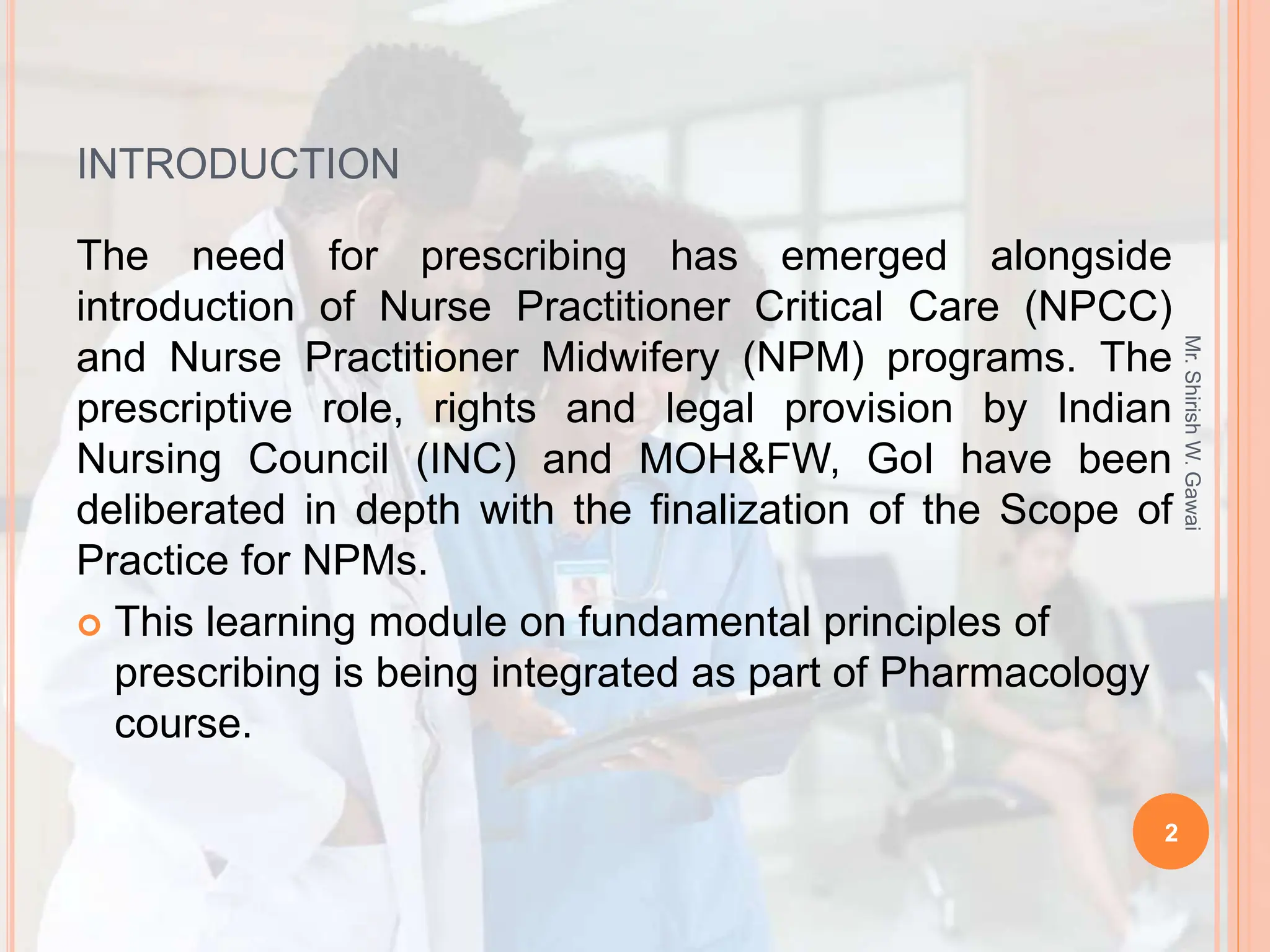 The Prescriptive the role of nurses and nurse Practitioners | PPTX