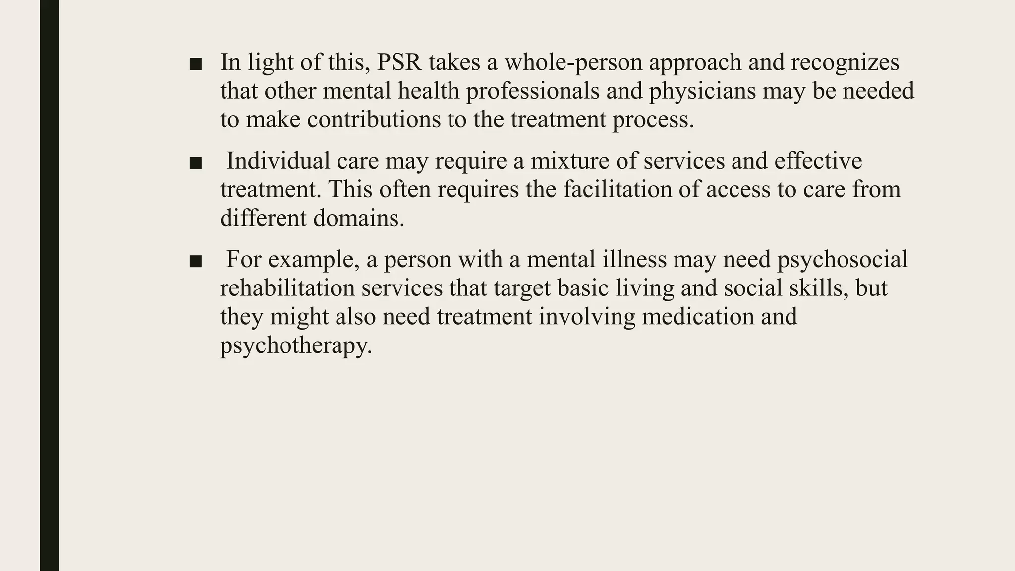 PSYCHOSOCIAL REHABILITATION-PRINCIPLES AND METHODS | PPTX