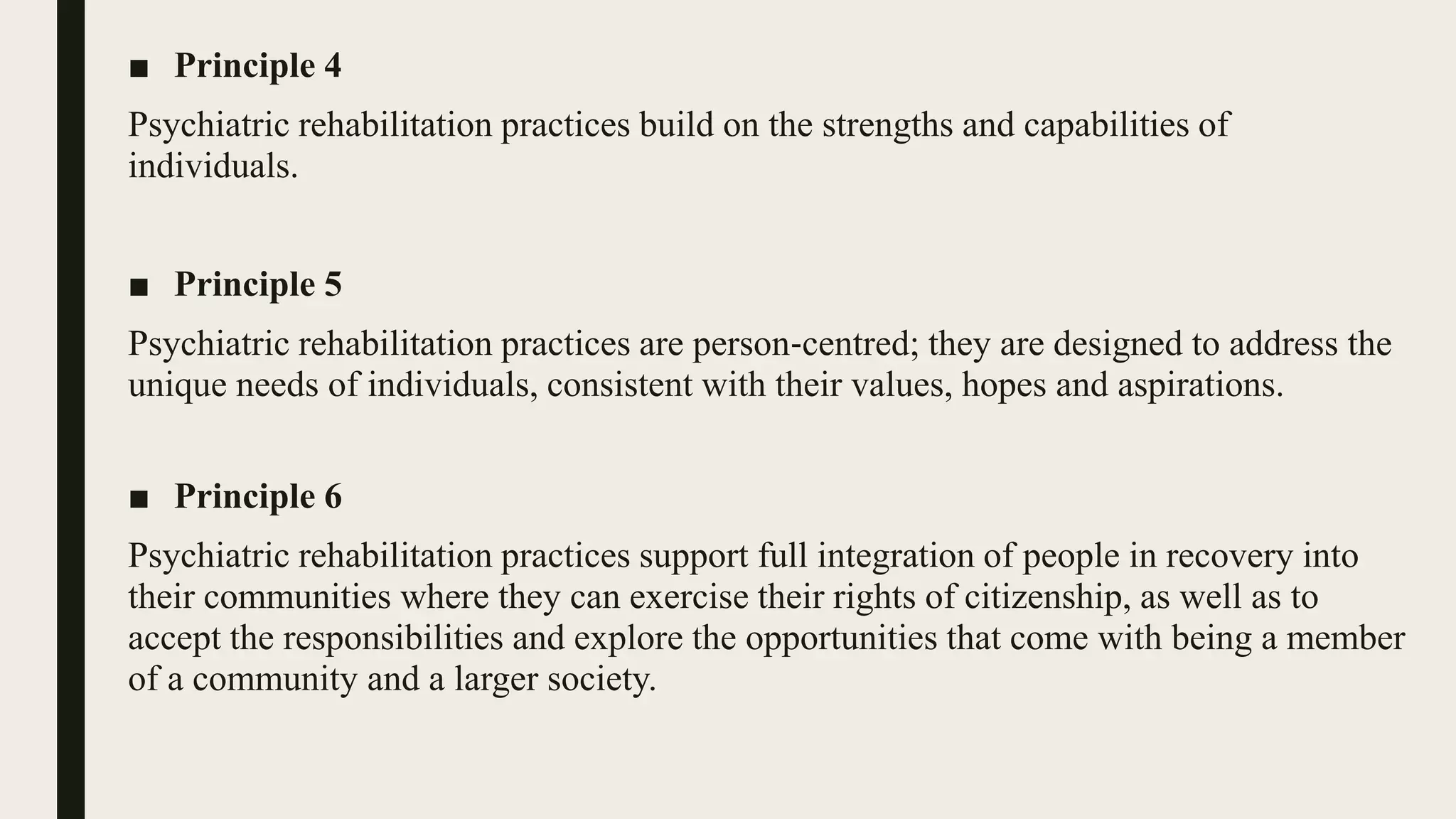 PSYCHOSOCIAL REHABILITATION-PRINCIPLES AND METHODS | PPTX