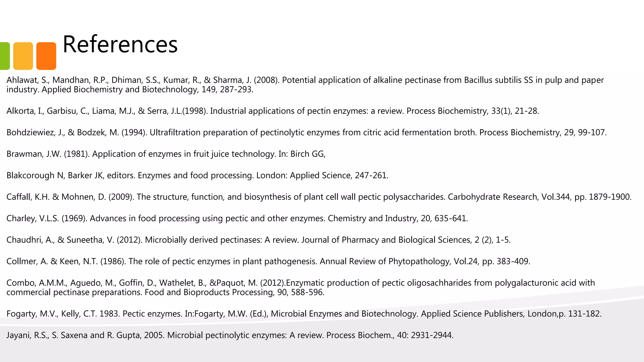 Microbial Processing of Agricultural Wastes to produce Pectinase Enzyme ...